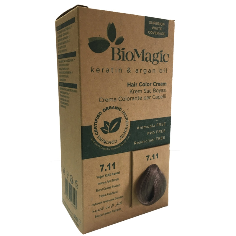 Bio Magic Hair Colour Intense Ash Blonde 7.11 – Hair Online Australia