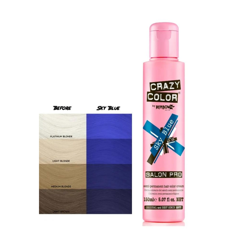 Crazy Color Sky Blue 100ml – Hair Online Australia