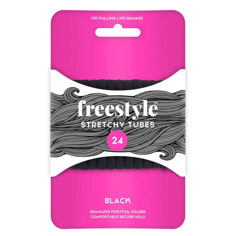 Freestyle Stretchy Tubes - Black – Hair Online Australia